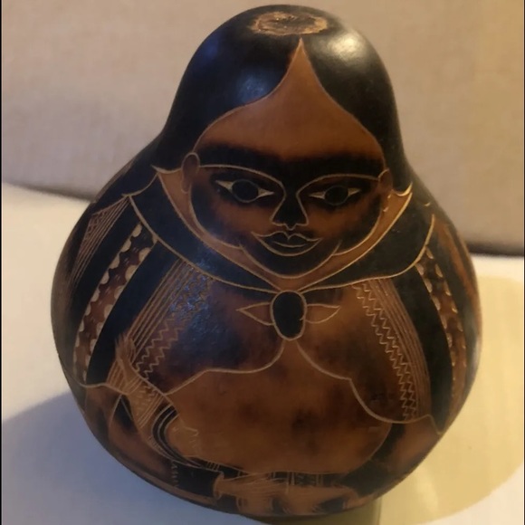 Hand Carved by Artist | Accents | Vtg Peruvian Folk Art Hand Carved ...